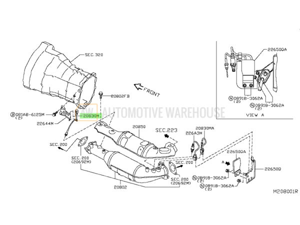 Nissan Exhaust Gas Temperature Sensor – P/N # 22630-EC01A – Automotive ...