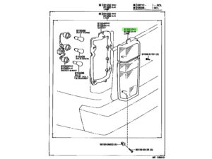Toyota Tail Light – P/N # 81551-95J00 – Automotive Warehouse