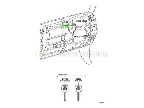 Toyota Smart Key Fob Computer- P/N # 89780-60400 – Automotive Warehouse