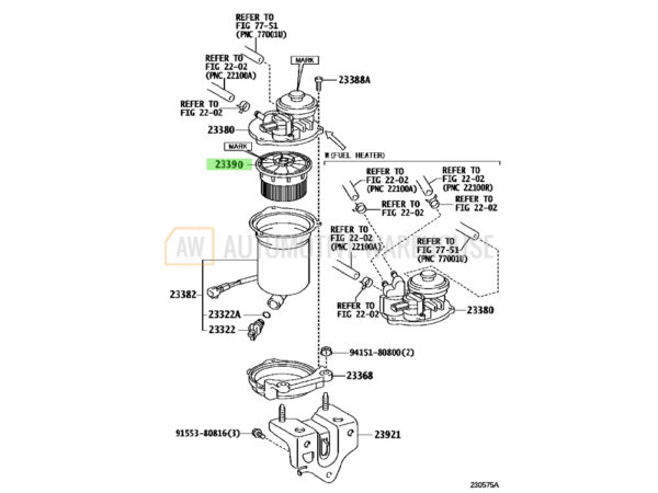 Toyota Fuel Filter – P/N # 23390-17540 – Automotive Warehouse