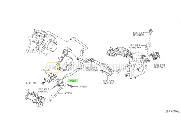 Nissan Turbo Solenoid Valve – P/N # 14466-00QAA – Automotive Warehouse